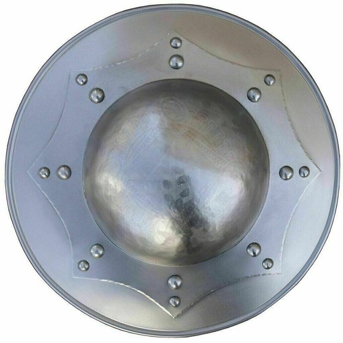 Metal Medieval Warrior Knight Designer Buckler Shield Battle Larp ...