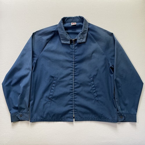 Vintage SportsMaster Jacket Mens Large Blue Ricky Bi Swing Coach Faded ...