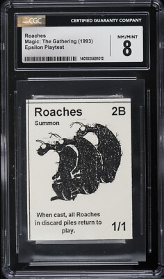 ***CGC 8 Alpha Roaches Playtest Card Epsilon Version** MTG Magic Power ...