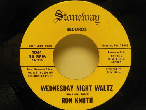 RON KNUTH: Wednesday Night Waltz / Goofus, 45 RPM, VG+ | eBay