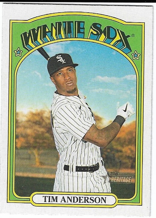 2021 Topps Heritage #243 Tim Anderson Chicago White Sox | eBay