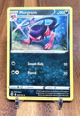 Morgrem 093/172 Non Holo Uncommon Brilliant Stars Pokemon Card NM | eBay