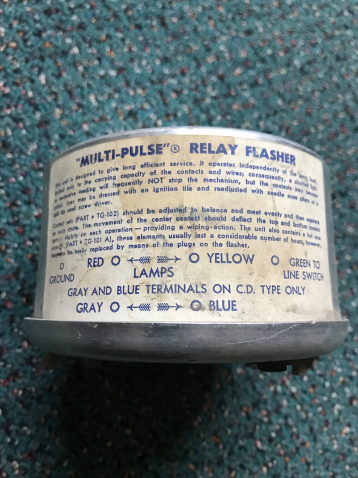 Julian A. McDermott "Multi-Pulse" Police Fire EMS Vehicle Flasher No.TG ...