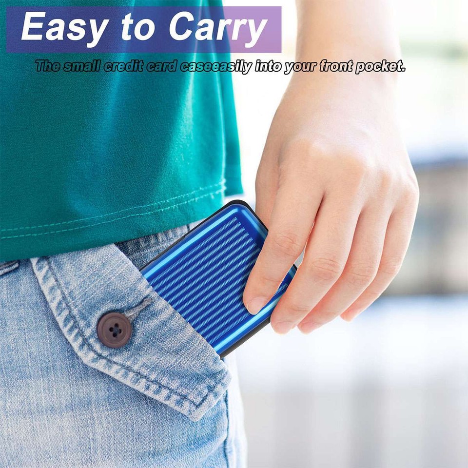 RFID Blocking Credit Card Holder Pocket Purse Case Security Wallet for ...