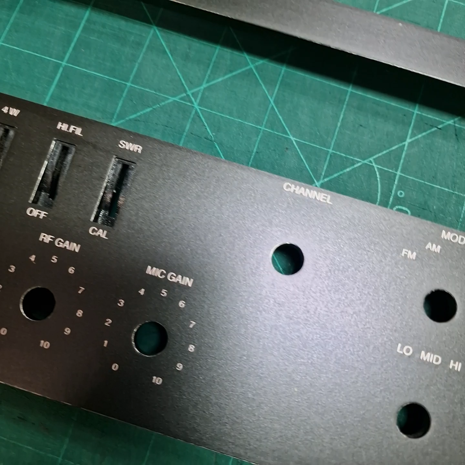 HAM INTERNATIONAL JUMBO cb radio faceplate Decal Sticker fascia self ...