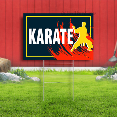 Karate Coroplast Sign Plastic Indoor Outdo FREE SHIPPING | eBay