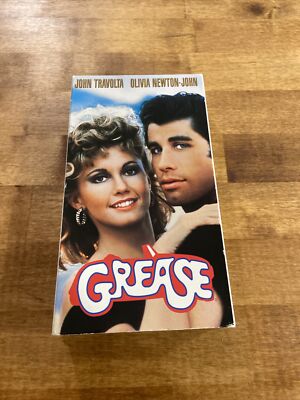 Grease VHS VCR Video Movie John Travolta Olivia Newton John 97360110838 ...