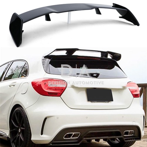 A45 AMG Style Gloss Black Rear Boot Roof Spoiler Fits For Mercedes A ...