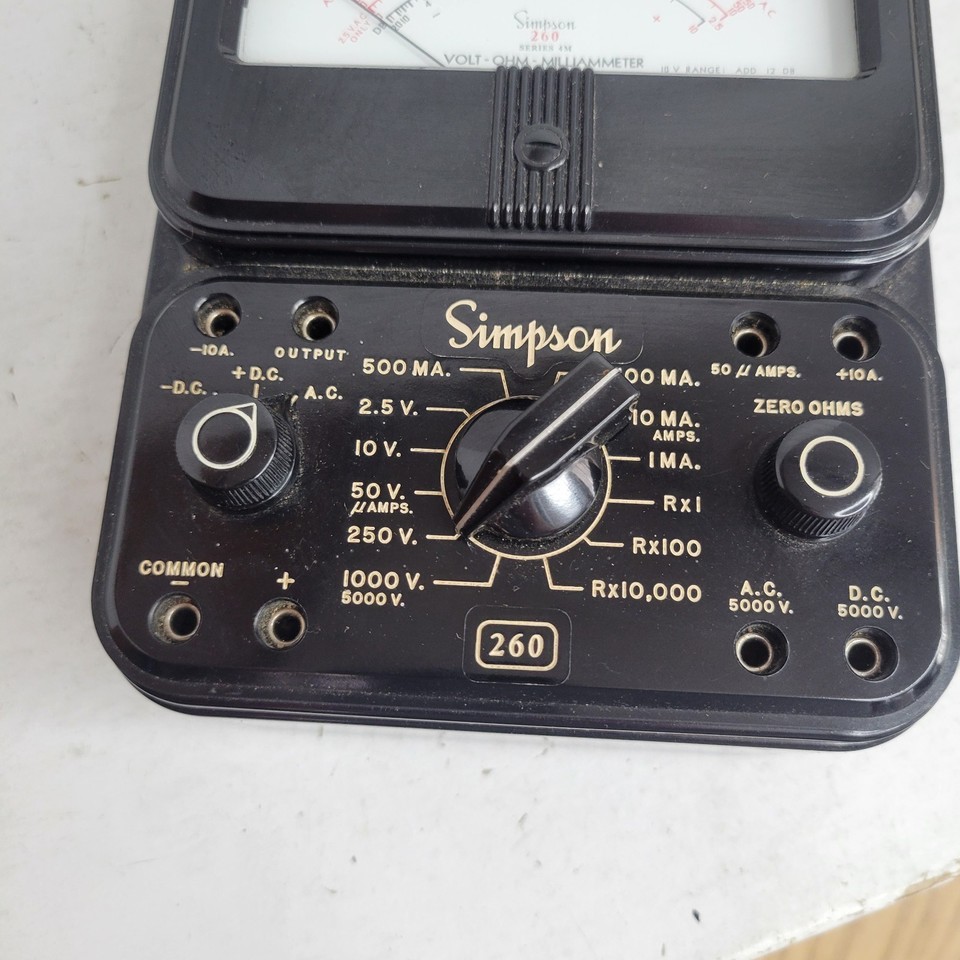 Vintage Simpson 260 Series 3 Handheld Volt Ohm Meter (No Cables) | eBay