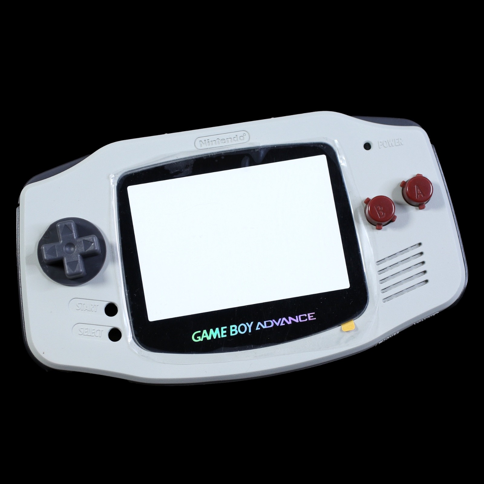 Custom Painted DMG Gray Shell IPS Nintendo Gameboy Advance with Buttons ...