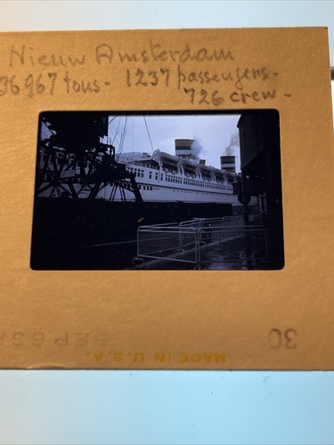 1963 SS Nieuw Amsterdam Dutch Ocean Liner Vintage Original 35mm Slide ...