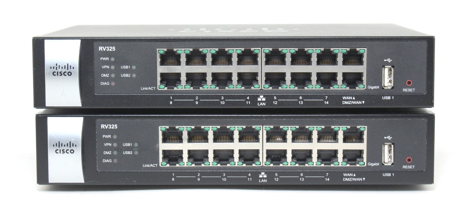 Lot of 2x Cisco RV325 16-Port Gigabit Dual WAN VPN Router; 6138545 | eBay