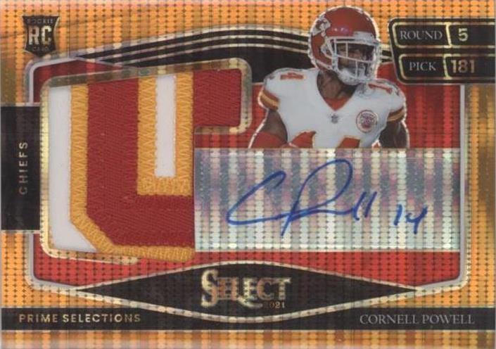 2021 Panini Select - Prime Selections Signatures Cornell Powell #PS-CPO ...