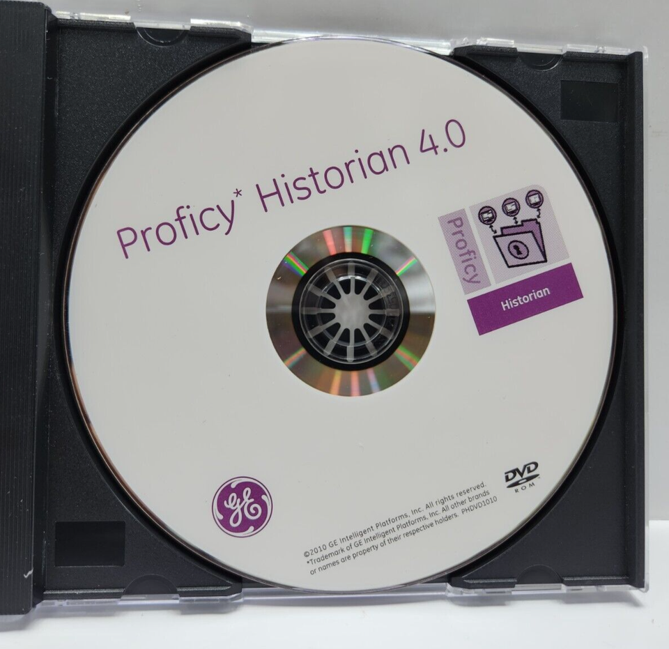 GE PROFICY HMI/SCADA CIMPLICITY 8.1 AND HISTORIAN 4.0 SOFTWARE DVD ROM ...