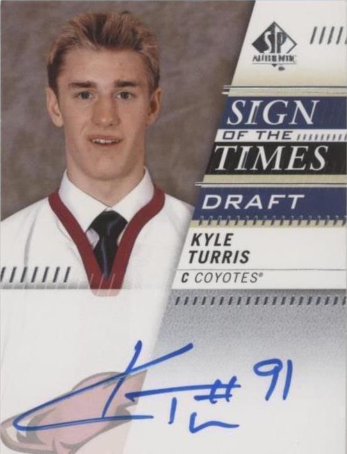 2019-20 SP Authentic - Sign of the Times Draft Kyle Turris #SOTTD-KT ...