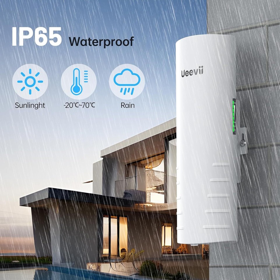 Wireless Bridge 1000Mbps Point to Point Outdoor WiFi Wireless Network ...