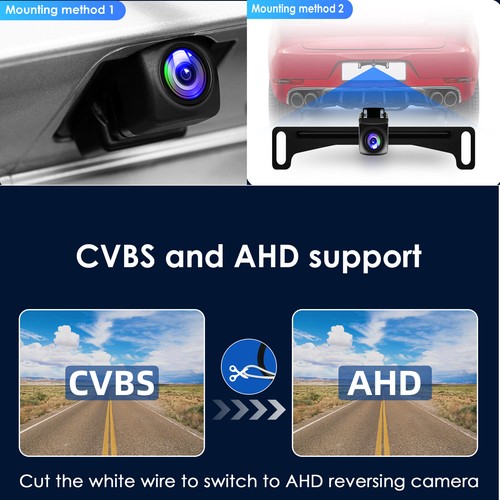 Car Backup License Plate Car Rear View Reverse Camera Night Vision ...