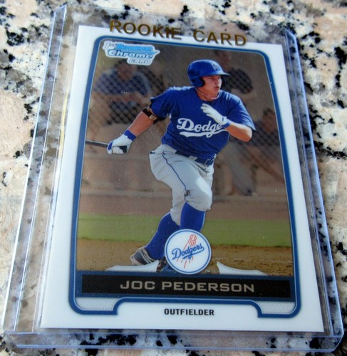 JOC PEDERSON 2012 Bowman Chrome 1st TRUE Rookie Card RC SF Giants HR ...