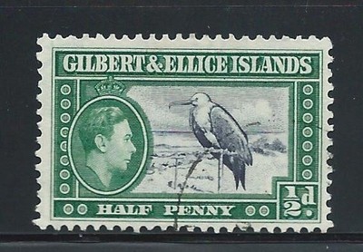 Gilbert & Ellis Islands 1939, 1/2d Frigate Bird | eBay UK