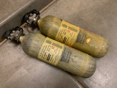 Scott 4500PSI 30MIN Firefighter SCBA Bottle Tank Cylinder Mfr 2005 ...