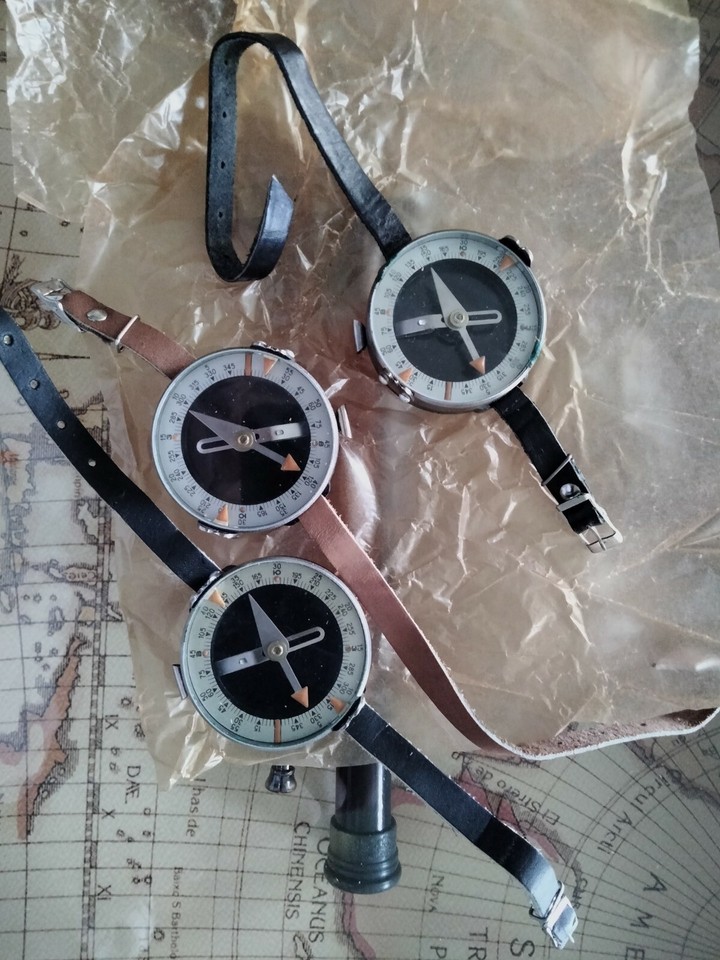 USSR COMPASS ADRIANOV vintage wrist military SURVIVAL SOVIET ARMY ...
