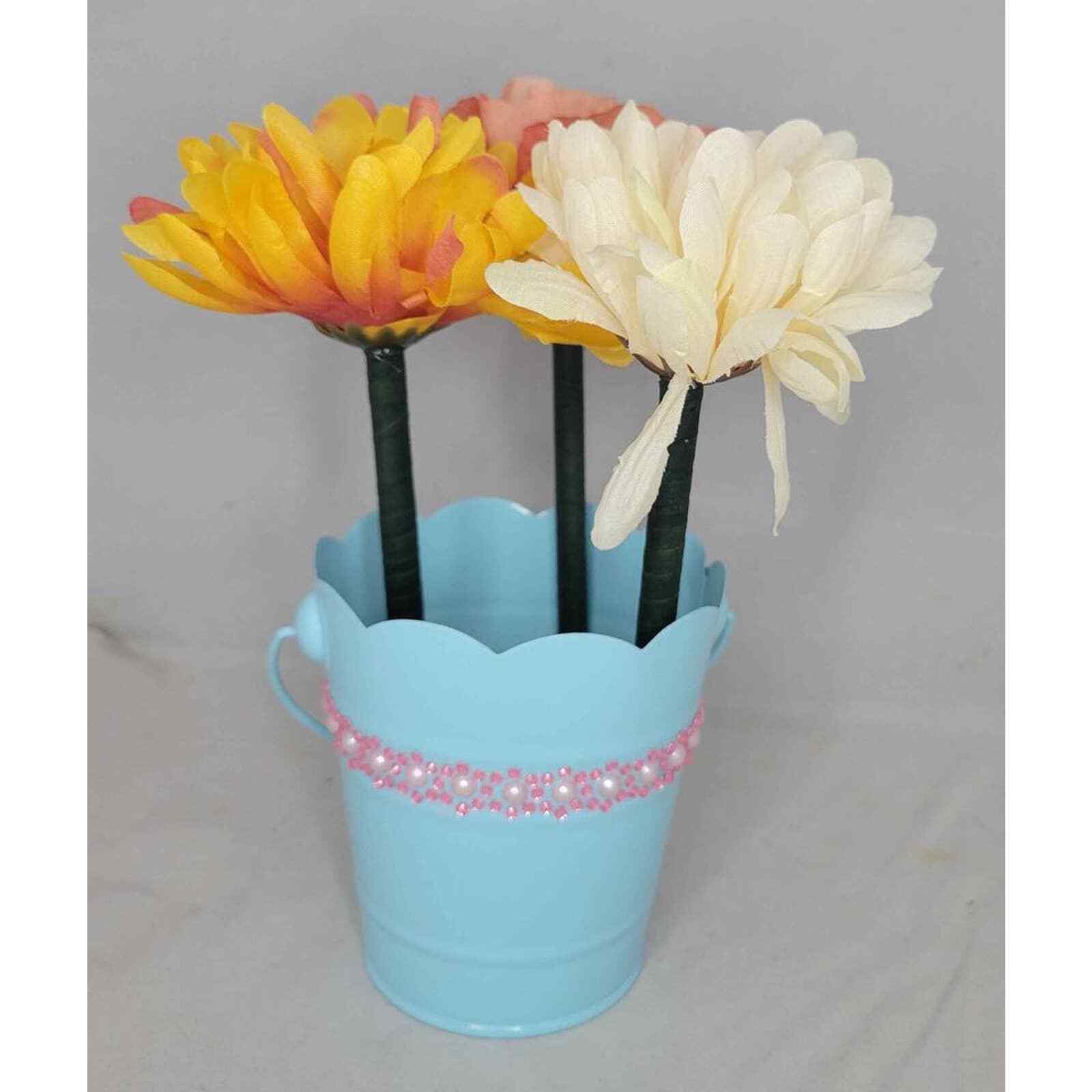 Handmade Flower Pens In A Pot Please Read Description Below | eBay