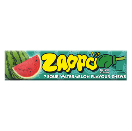 913738 6 X 26g PACKETS OF ZAPPO ZAPPOS 7 SOUR WATERMELON FLAVOURED ...