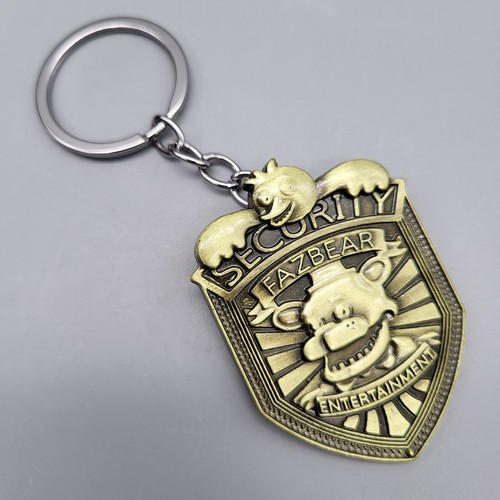 Five Nights at Freddy's Fazbear Entertainment Gold Security Key Chain ...