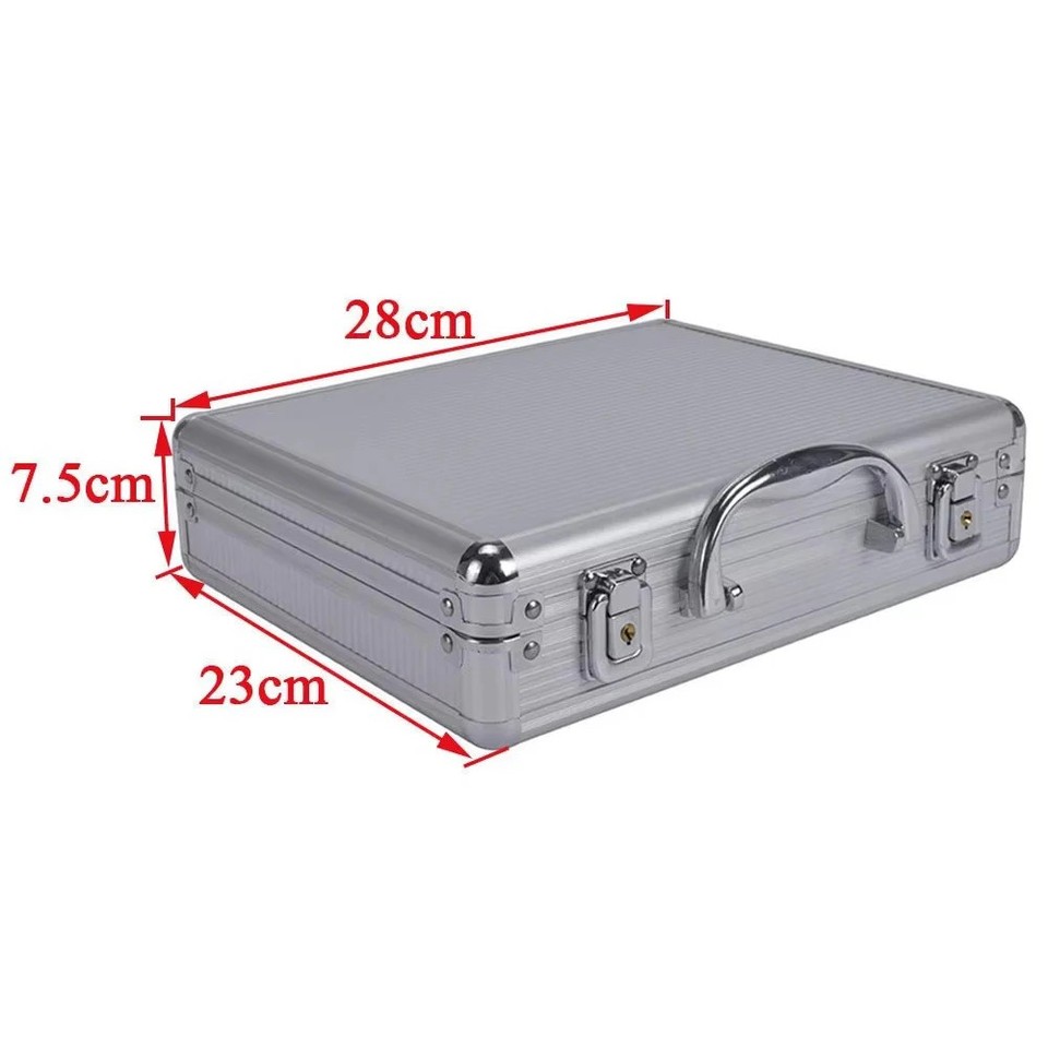 Tactical Aluminum Pistol Hard Carry Case Padded Foam Outdoor Box Ipsc ...