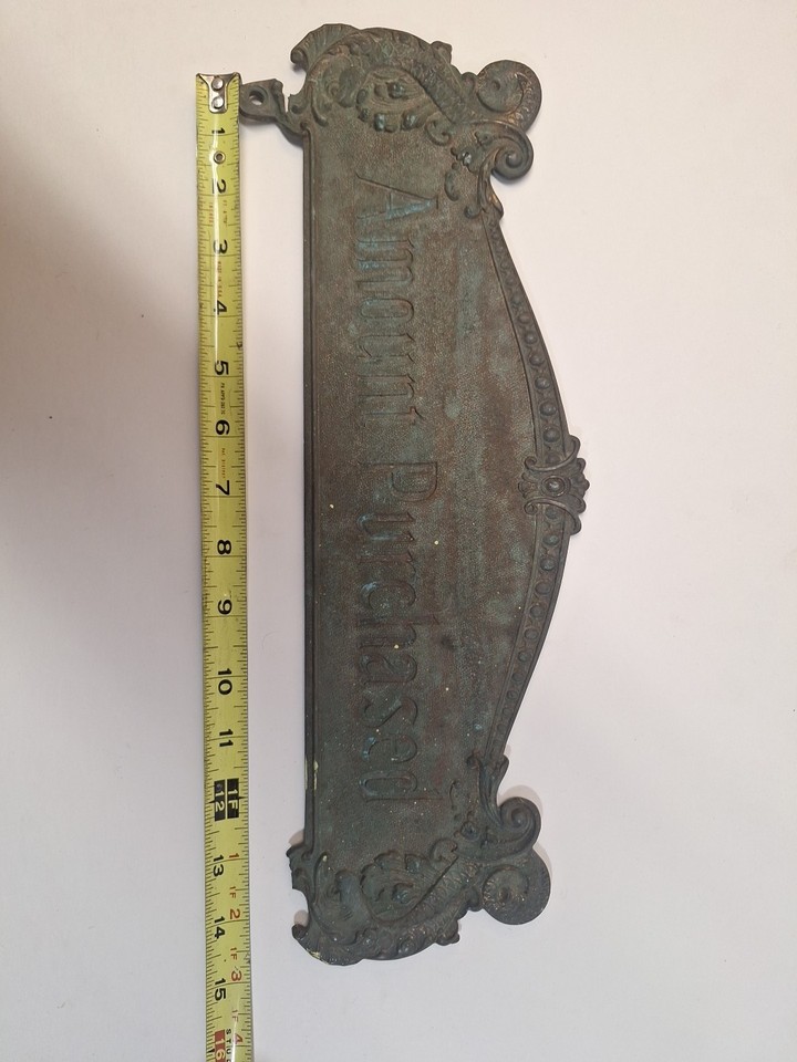 NCR Cash Register Original Top Sign Damaged | eBay