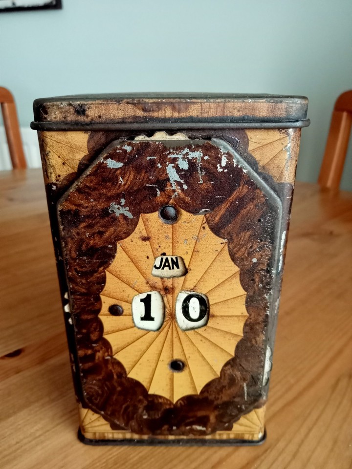 Antique Circa 1930's Advertising Lyons Tea Tin Perpetual Calendar | eBay UK