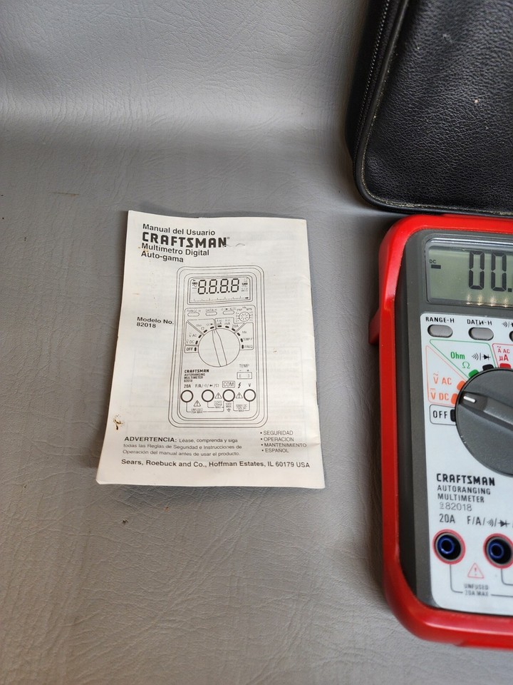 Craftsman Auto Ranging Digital Multimeter W/ Leads #982018 | eBay