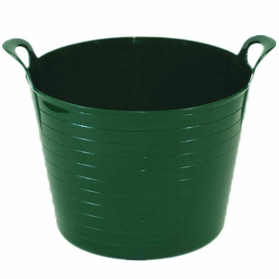 26L 42L 75L Flexi Tub Garden Bucket Plastic Flexible Trug Storage Feed ...