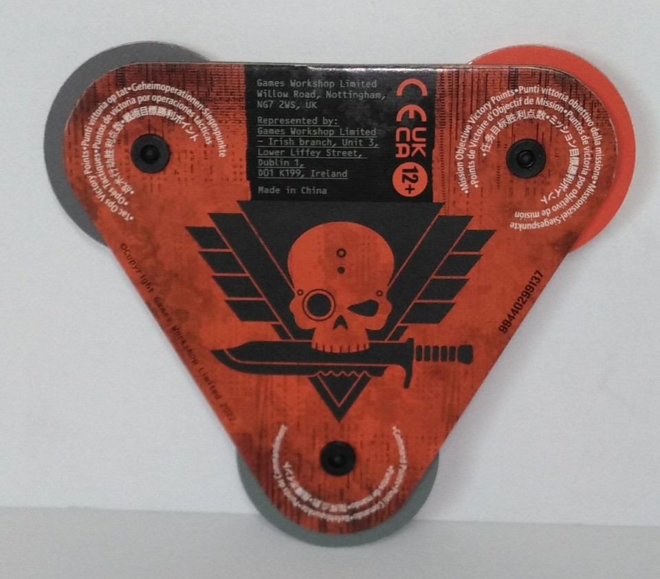 Warhammer 40K Kill Team OOP Promo Victory Points Score Tracker Dial Tac ...