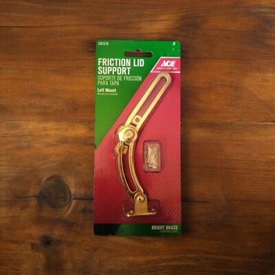 Left and Right Friction Lid Supports & Screws Bright Brass | eBay