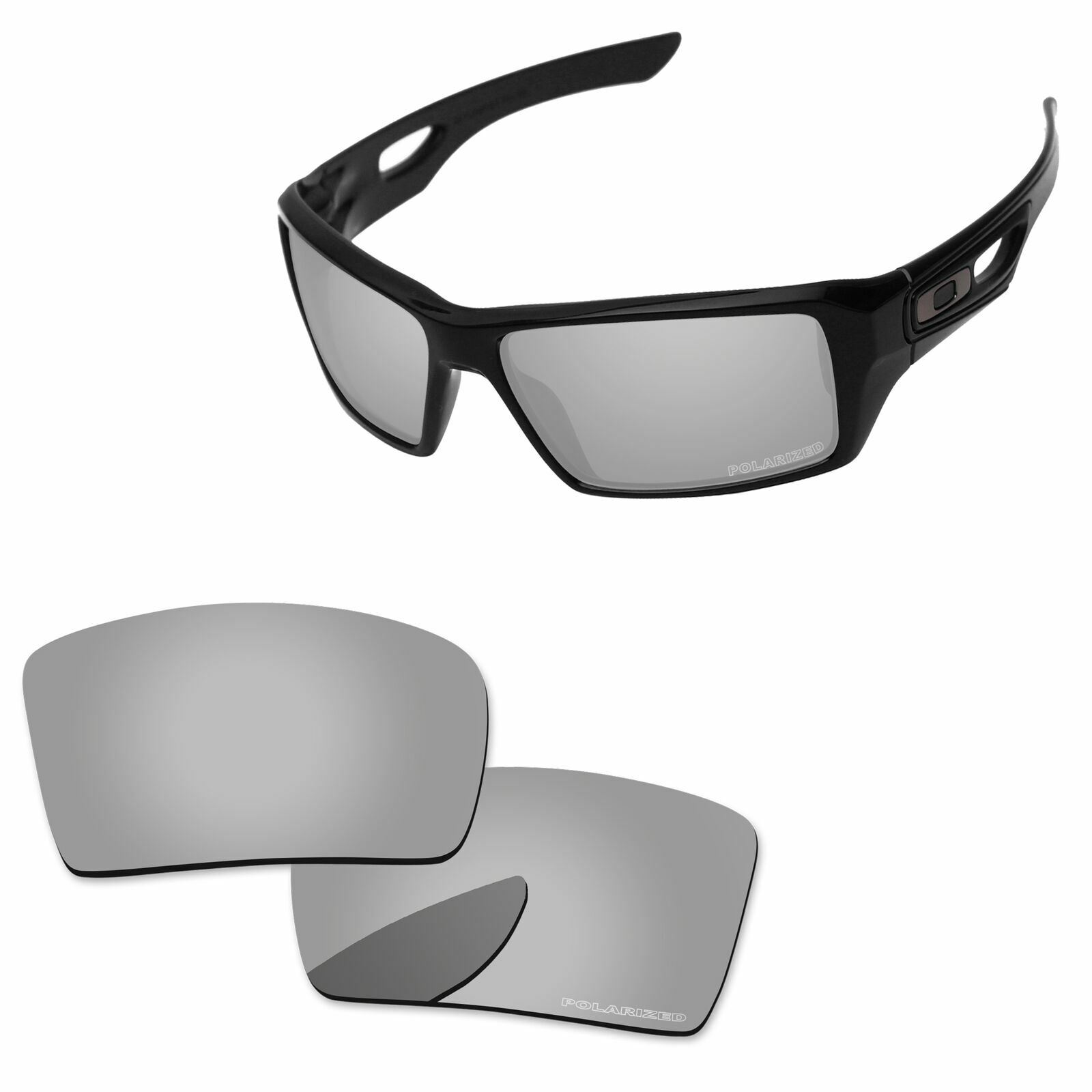 PapaViva POLARIZED ETCHED Replacement Lenses For-Oakley Eyepatch 2 ...
