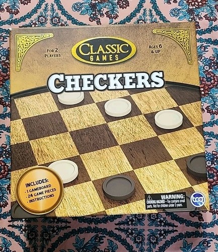 Classic Games ~ Checkers Board Game ~ 2 Players ~ Ages 6 686141910424| eBay