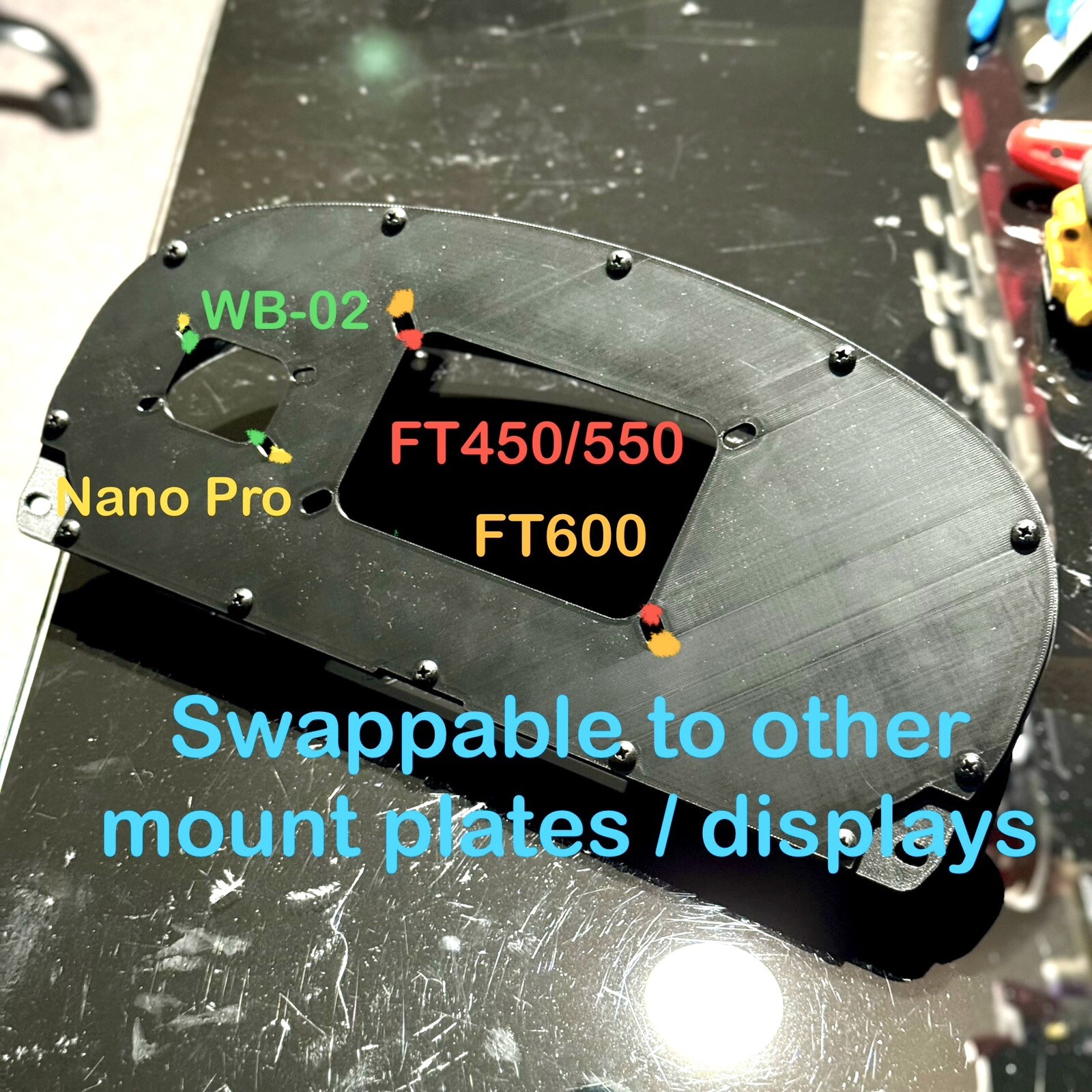 92-95 Civic EG Dash Cluster FLAT mount only FITS FT600 FT550 FT450 nano ...