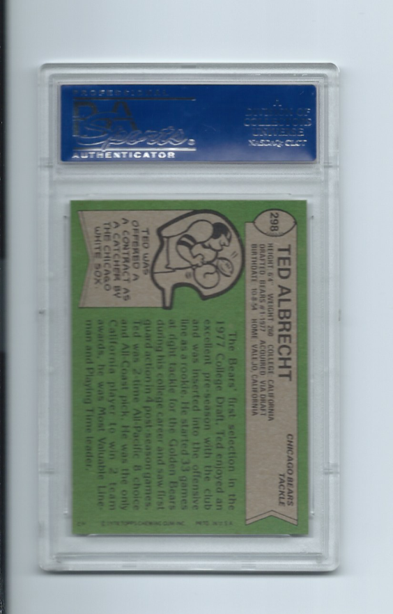 1978 TOPPS TED ALBRECHT RC # 298 PSA 10 POP (9) | eBay