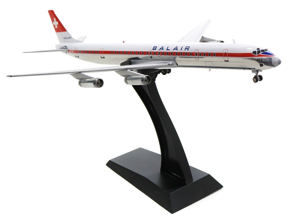 DC-8-63 BALAIR REG: HB-IDZ WITH STAND - INFLIGHT 200 IFDC8630115 1/200 ...