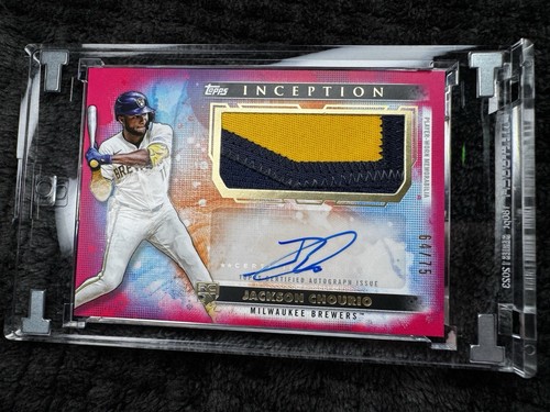 2024 Topps Inception JACKSON CHOURIO RPA 🔥/75 ROOKIE PATCH AUTO card ...