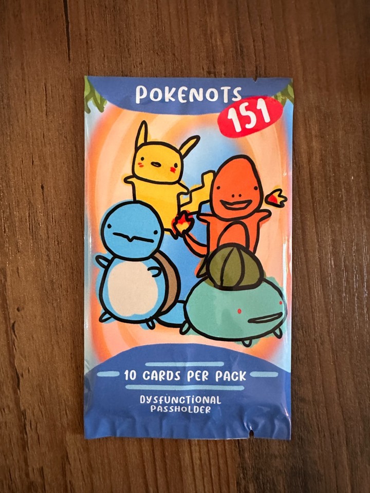 Pokenot 151 pokemon parody card new sealed per pack new | eBay