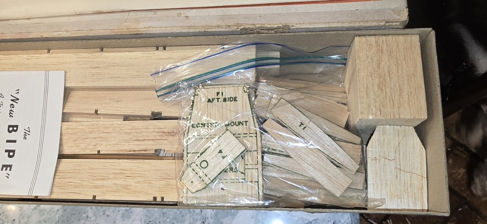 Vintage The New "BIPE" by Dmeco debolt Model Eng. Co. Balsa Free Flight ...