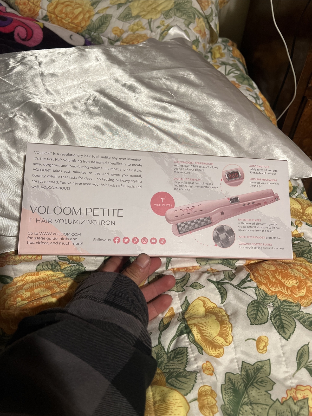 VOLOOM Petite 1" Volumizing Hair Iron - Peony Pink for sale online | eBay