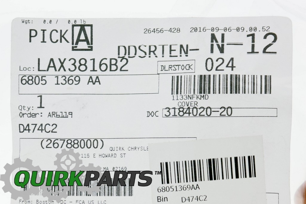 MOPAR GENUINE PARKING BRAKE PEDAL PAD 08-24 JEEP DODGE OEM GENUINE ...