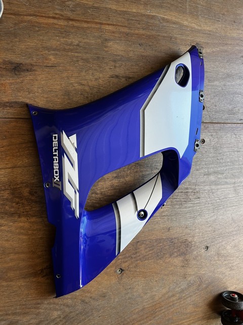 GENUINE YAMAHA YZF-R6 LEFT HAND UPPER SIDE PANEL - 5EB-Y283U-20-P1 for ...