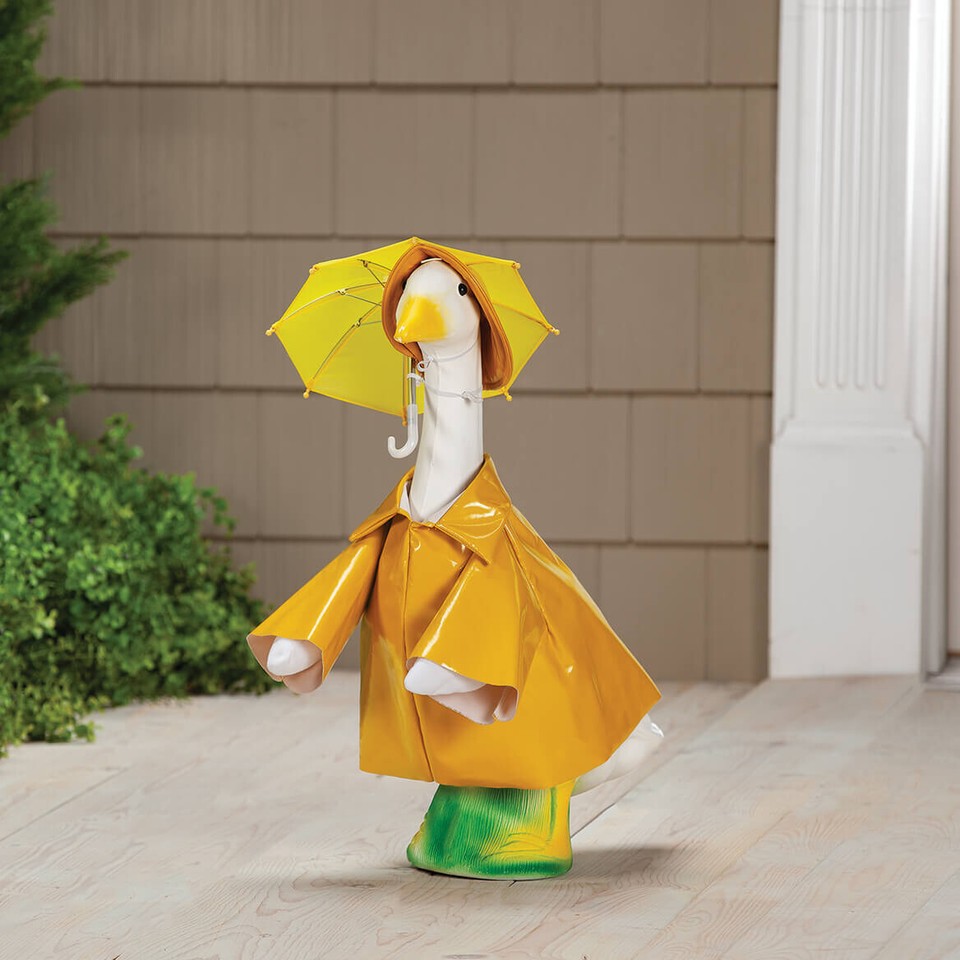 Raincoat Rainy Days Umbrella Goose Outfit Costume for 23"H Goose ...