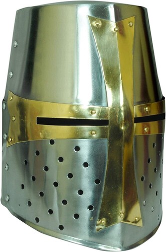 Medieval Knight Armor Crusader Templar Helmet Great Helm w/ Mason's ...
