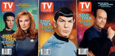 Tv Guide Mag 3 of 7 Varient Covers Star Trek April 20-26, 2002 | eBay