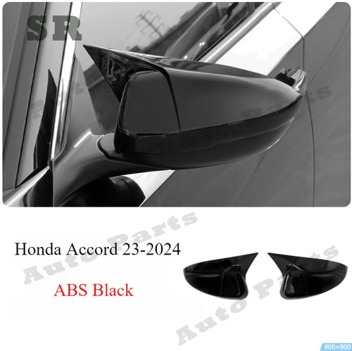 Black ABS M5 Style Ox Horn Rear View Side Mirror Cover for Honda Accord ...